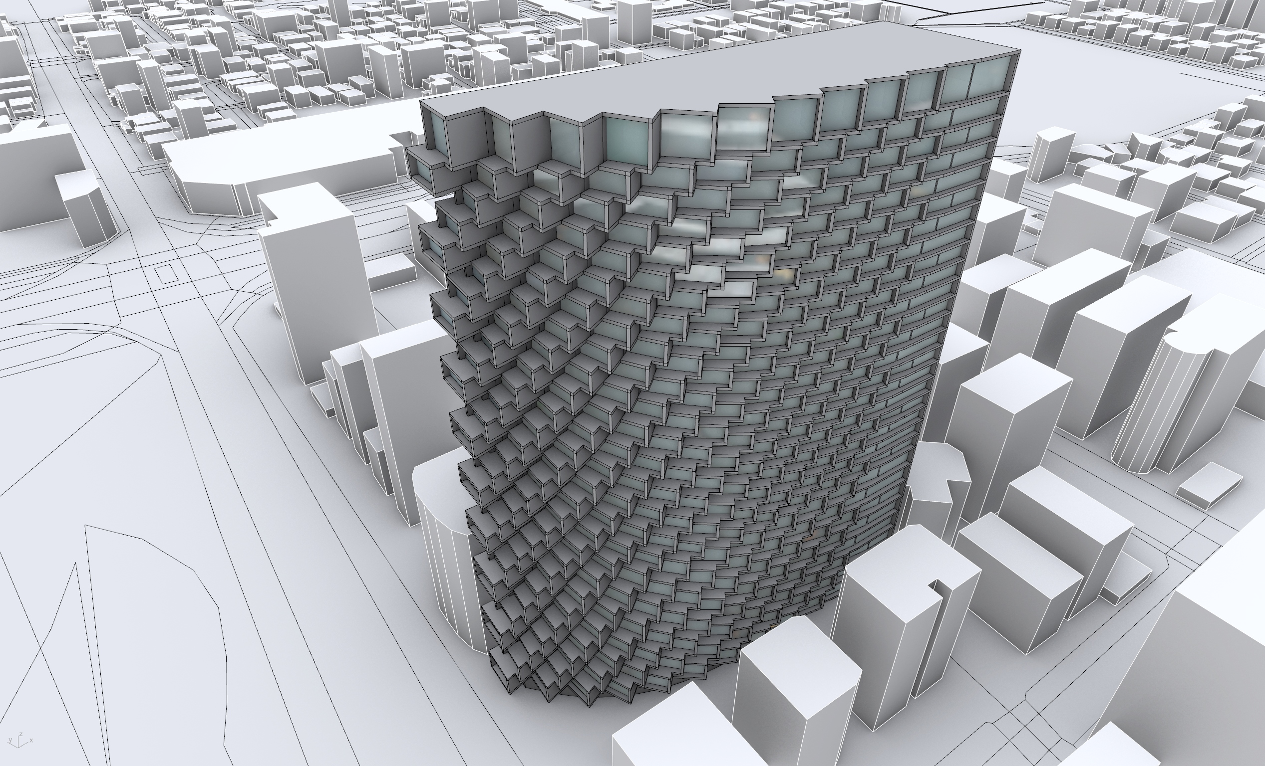 Modeling BIG’s IQON Building using Rhino & Grasshopper | ThinkParametric
